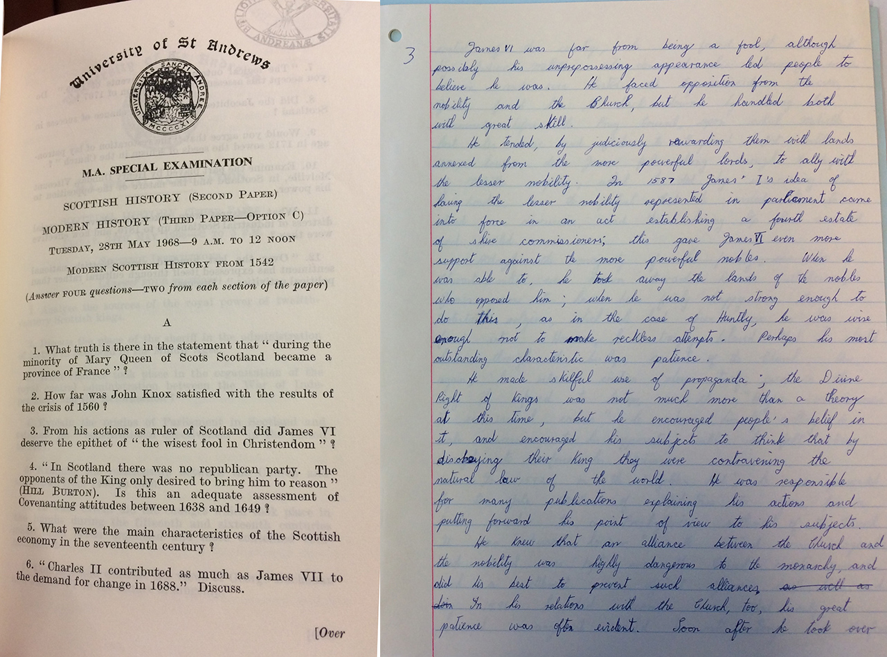 The history of exams at St Andrews- Part II – University Collections blog